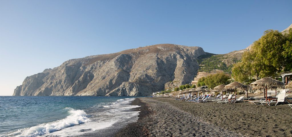 Kamari Beach | Videos | Photos | Map | Location | Kamari Beach Santorini